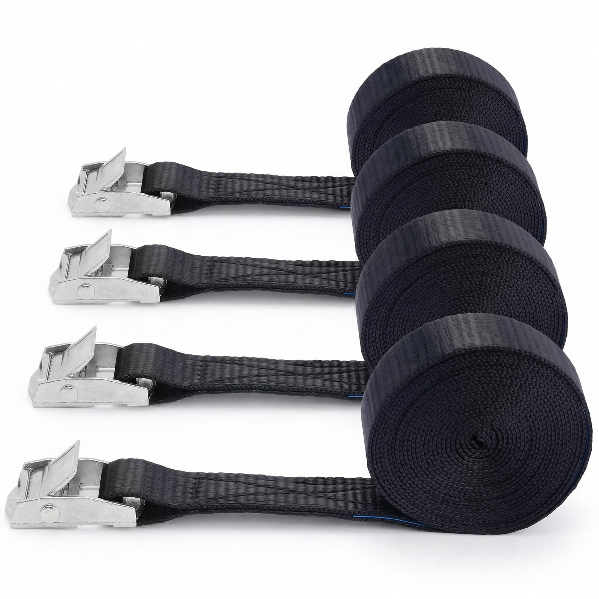 CNDRLEF Lashing Straps 4 Pack 1"x13ft Cam Buckle Tie Down Straps, 600lb ...