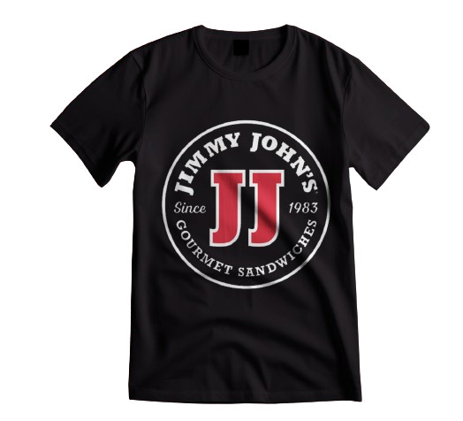 Jimmy John's Sandwiches Burger Logo Black T-Shirt Size S - 5XL ...