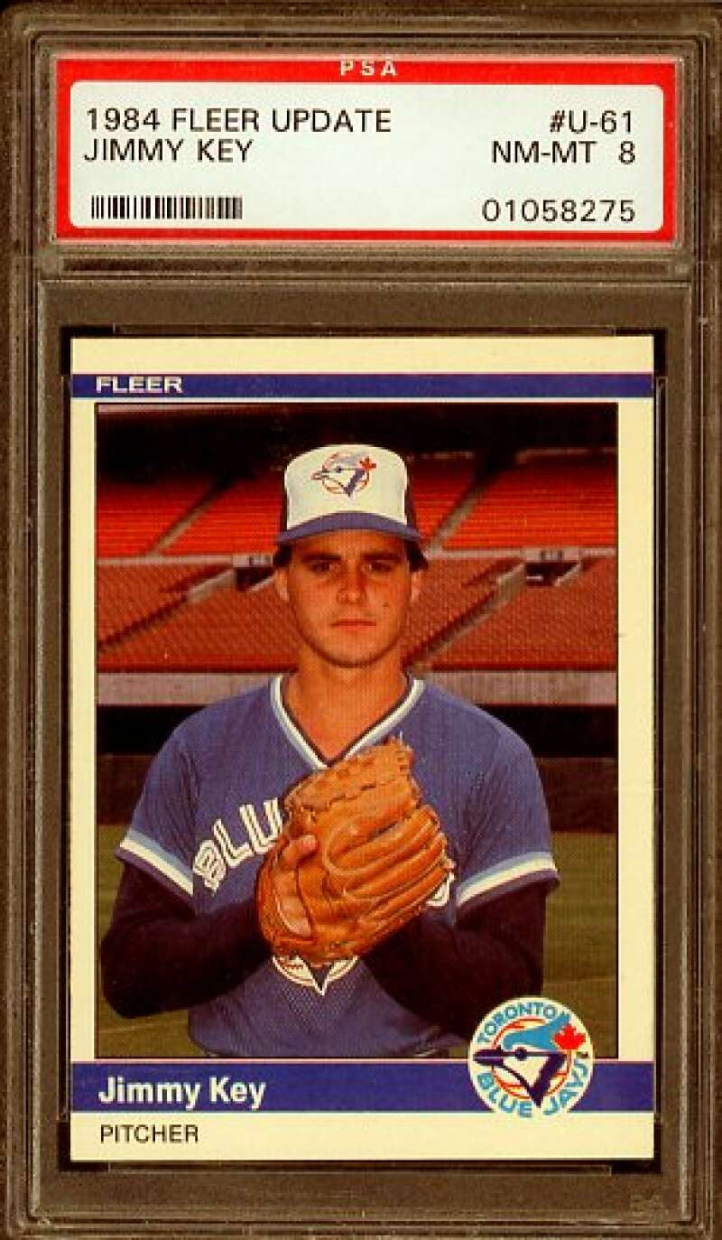 Jimmy Key Rookie Card 1984 Fleer Update #U-61 PSA 8 - Walmart.com