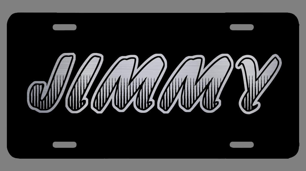 Jimmy Name Etched Style License Plate Tag Vanity Novelty Metal | Etched ...