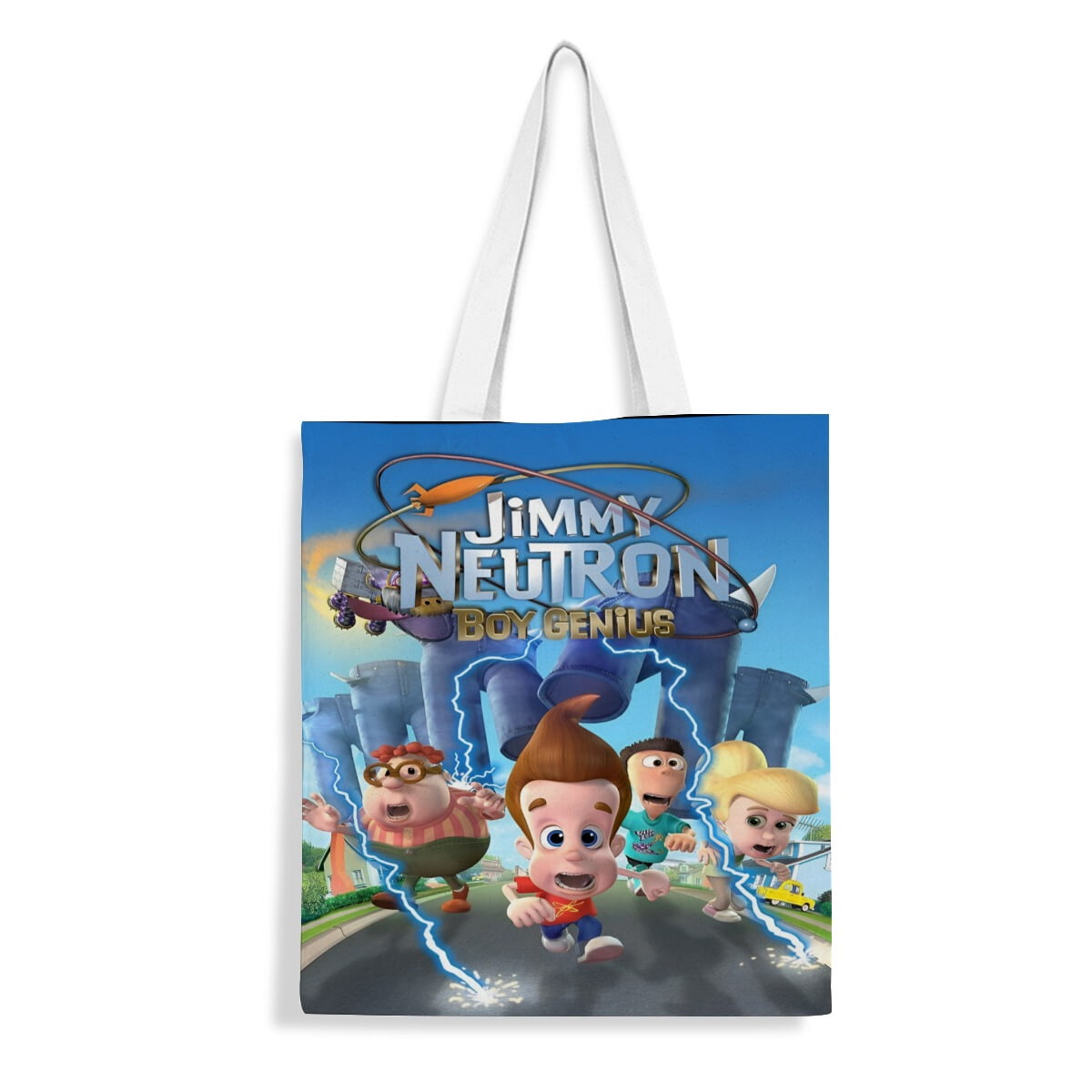 Jimmy Neutron canvas Tote Bag for Women Aesthetic Cute Cat Shopping ...