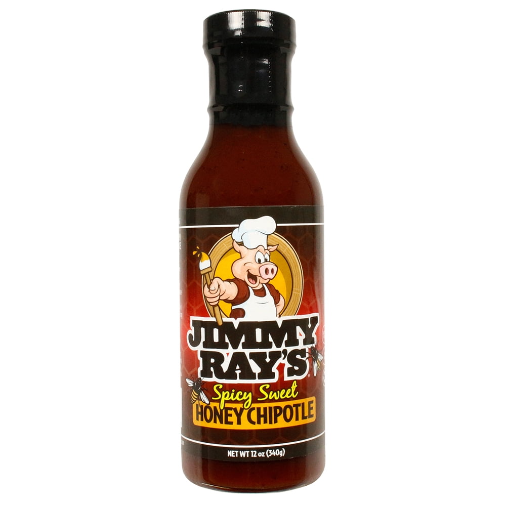 Jimmy Ray's Spicy Sweet Honey Chipotle Sauce Smoky Spice Gluten Free No MSG 12oz - Walmart.com