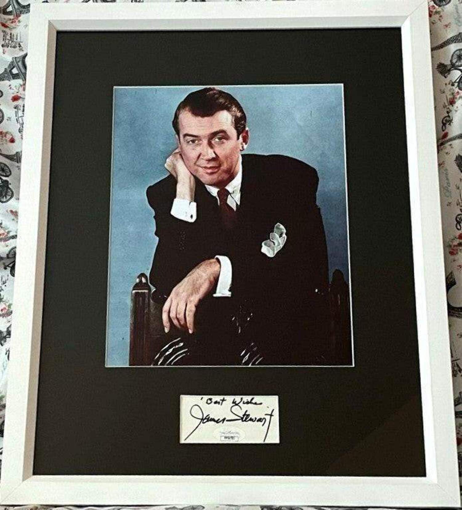 Jimmy Stewart autograph framed 8x10 photo w/ Best Wishes JSA - Walmart.com
