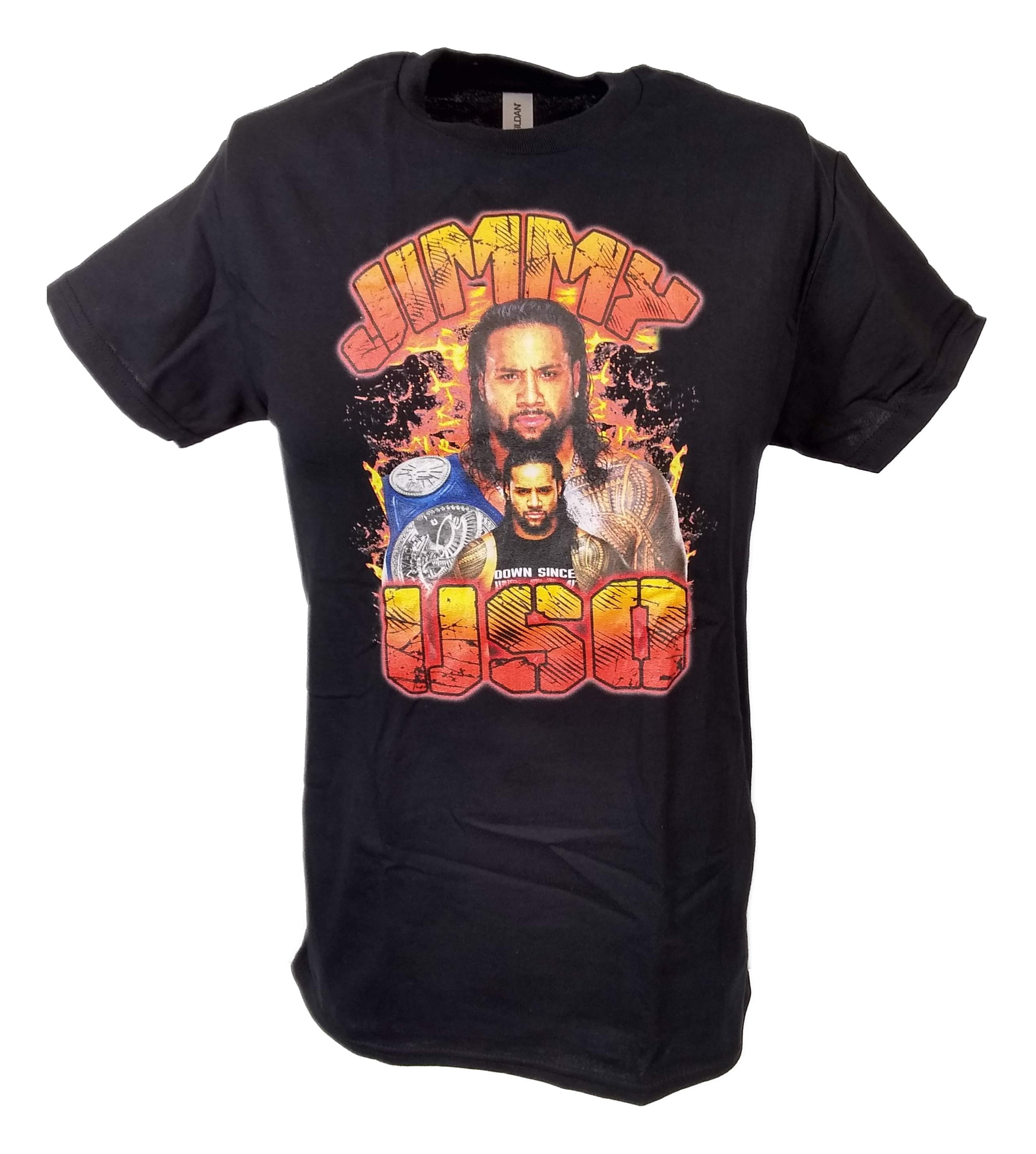 Jimmy Uso Orange Fury Mens Black T-shirt - Walmart.com