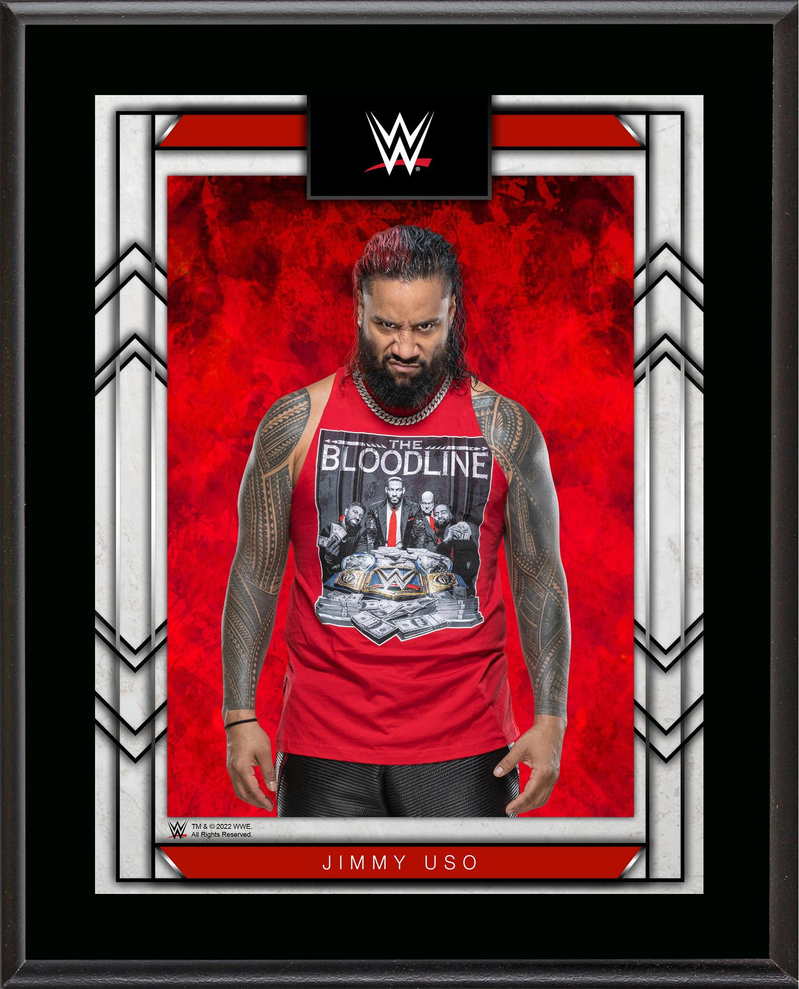 Jimmy Uso WWE 10.5" x 13" Sublimated Plaque - Walmart.com