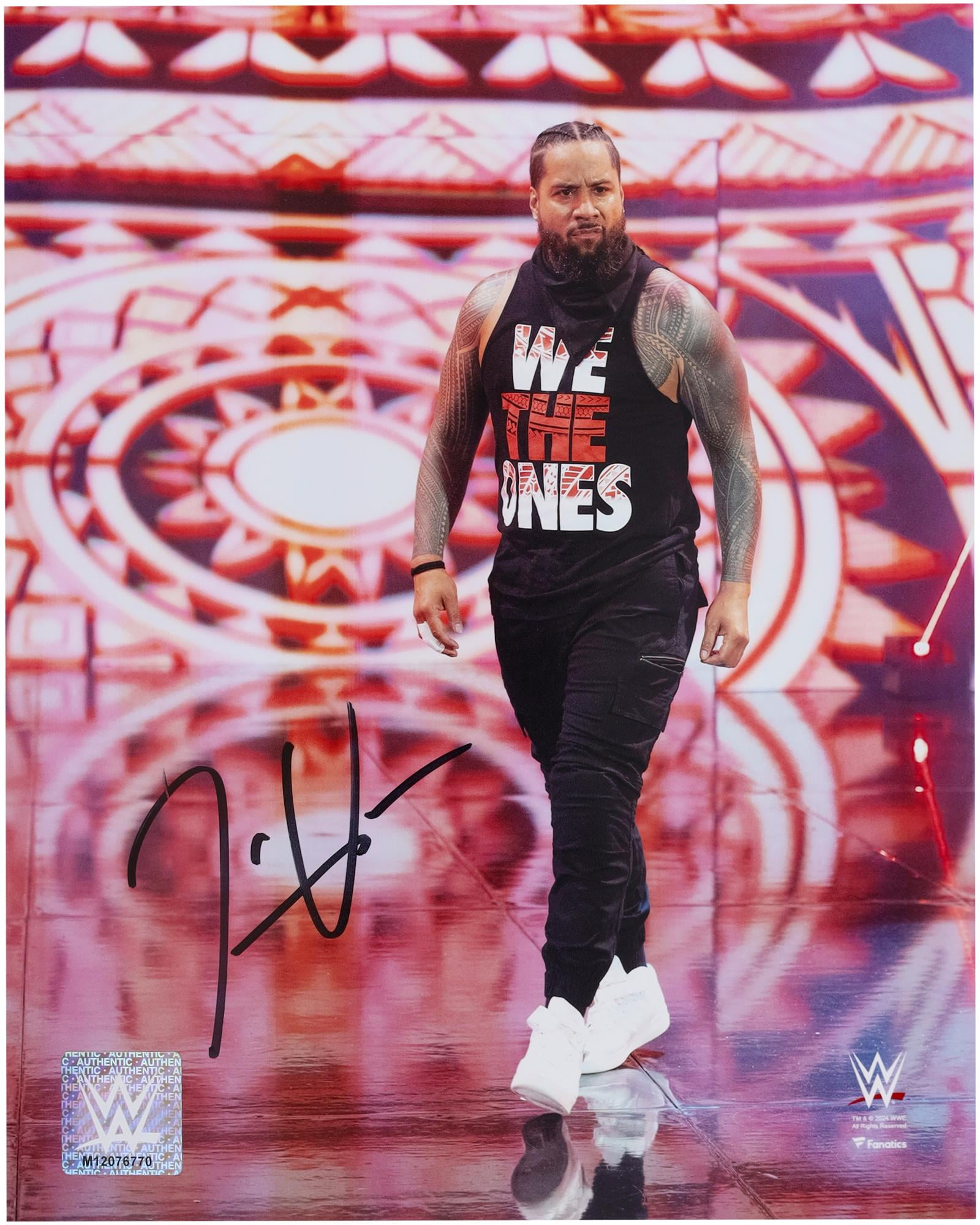 Jimmy Uso WWE Autographed 8" x 10" Entrance Photograph - Fanatics ...
