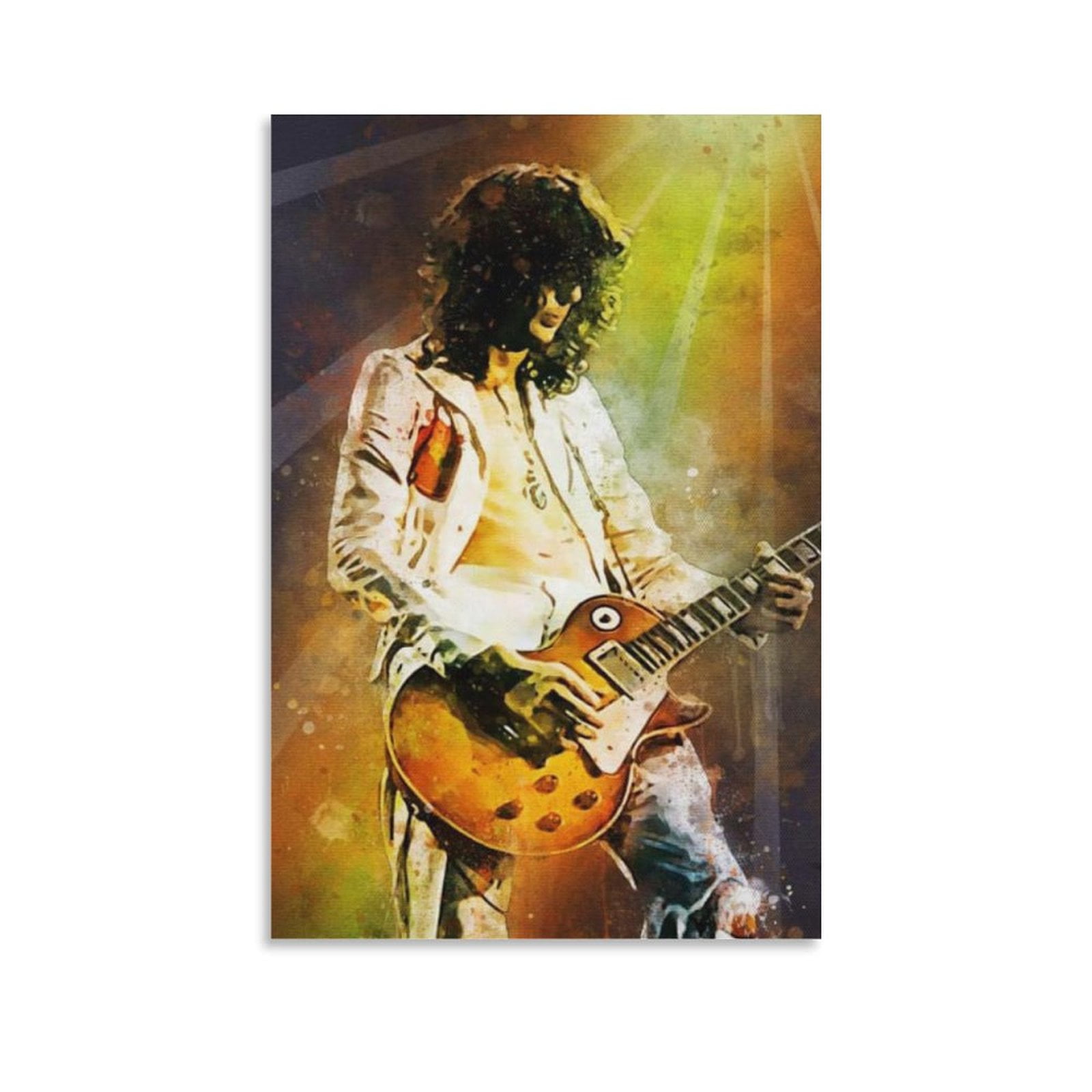 Jimmys Page Poster Posters Wall Art Painting Canvas Gift Living Room ...
