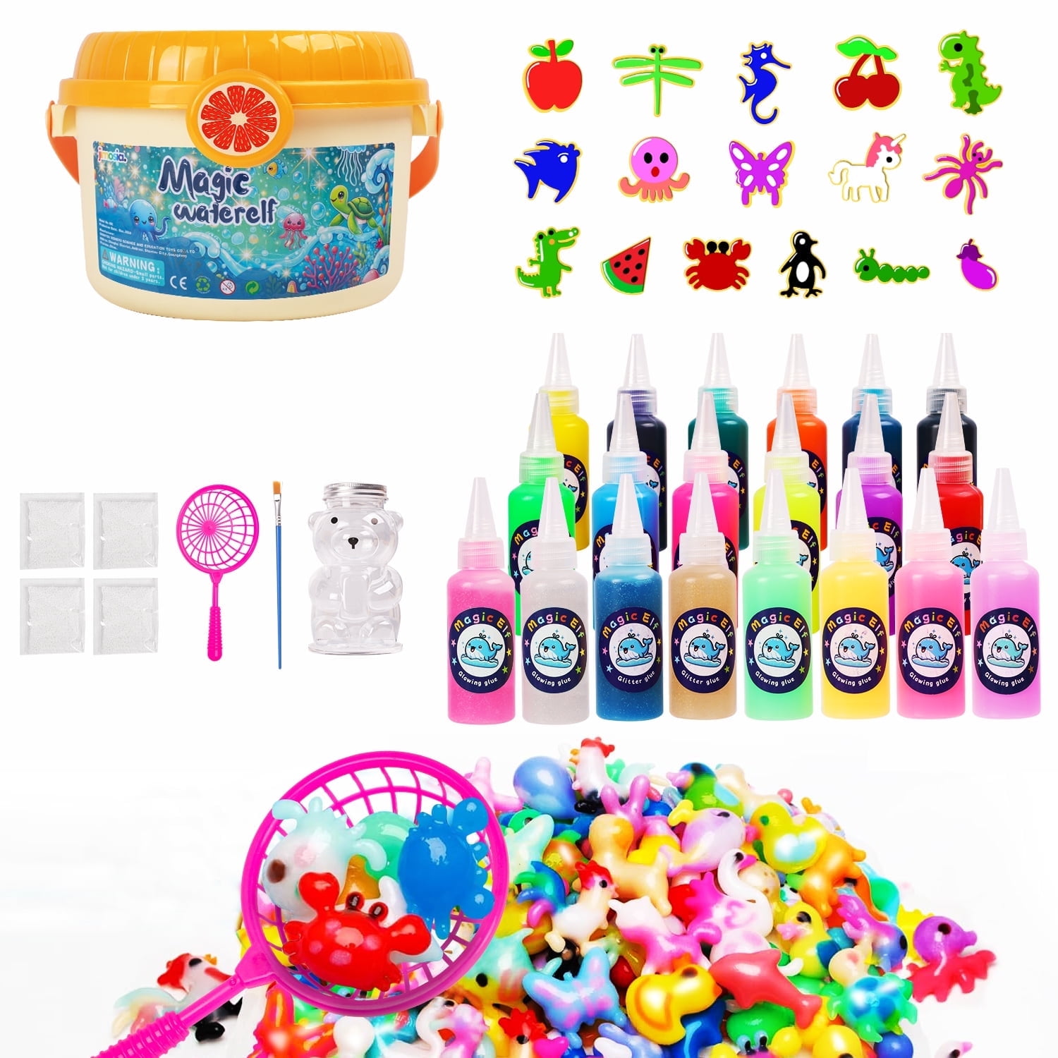 Jimosia Water Gel Kit for Kids,Creative Magic Water Elf with 20 Colors ...