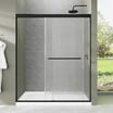 DreamLine Flex 44-48 in. W x 72 in. H Semi-Frameless Pivot Shower Door in Brushed Nickel ...