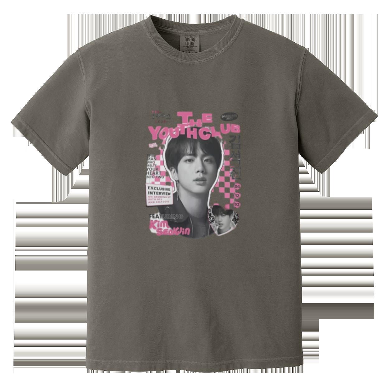 Jin Of BTS Collage Classic Comfort Color T-shirt K-pop Fan Style PNG ...