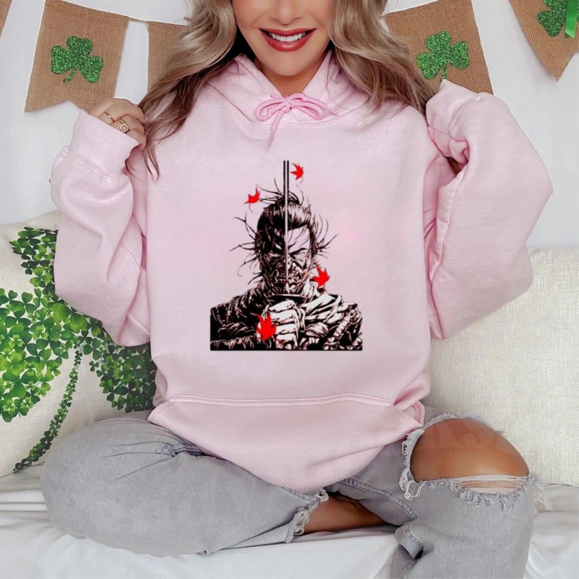 Jin Sakai Ghost Of Tsushima Ronin Warrior Katana Samurai Action Game Hoodie, for men & women, up ...