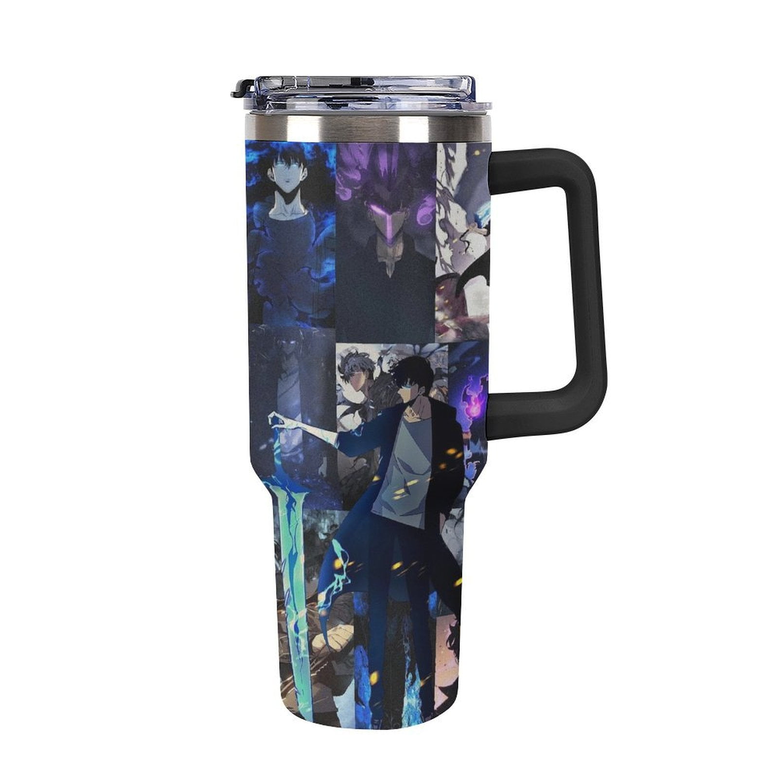 Jin Woo Solo Leveling 40oz Water Bottle Fits in Cup Holder Stainless ...