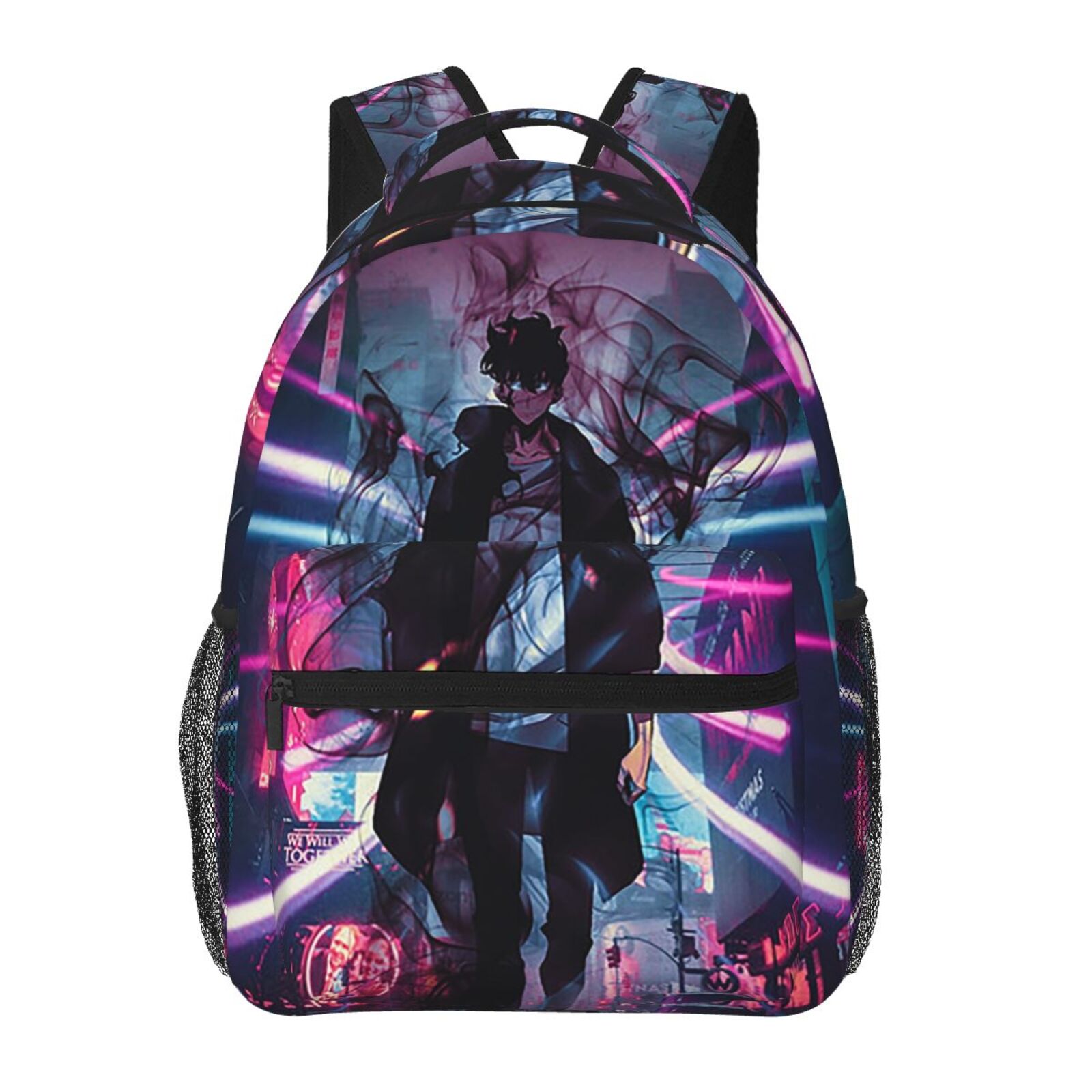 Jin Woo Solo Leveling Backpack Travel Laptop Bags Large Capacity ...