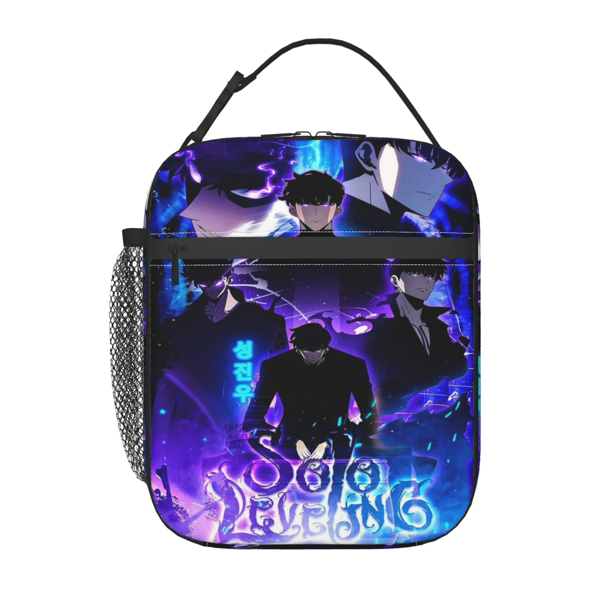 Jin Woo Solo Leveling Lunch Bag Tote Shoulder Bags Insulated Lunch Box ...