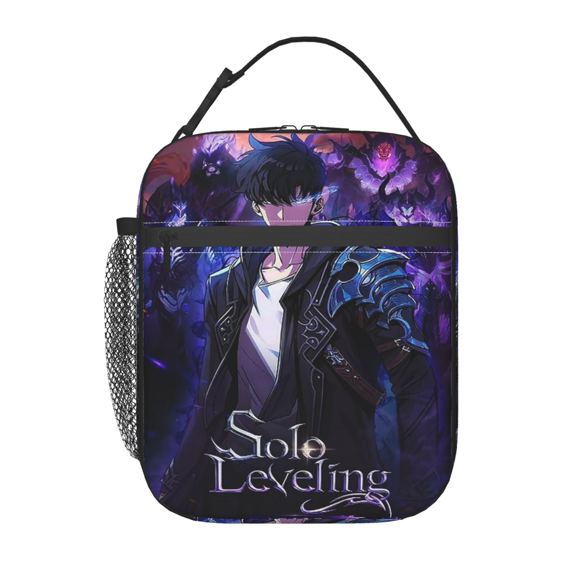 Jin Woo Solo Leveling Lunch Bag Tote Shoulder Bags Insulated Lunch Box ...