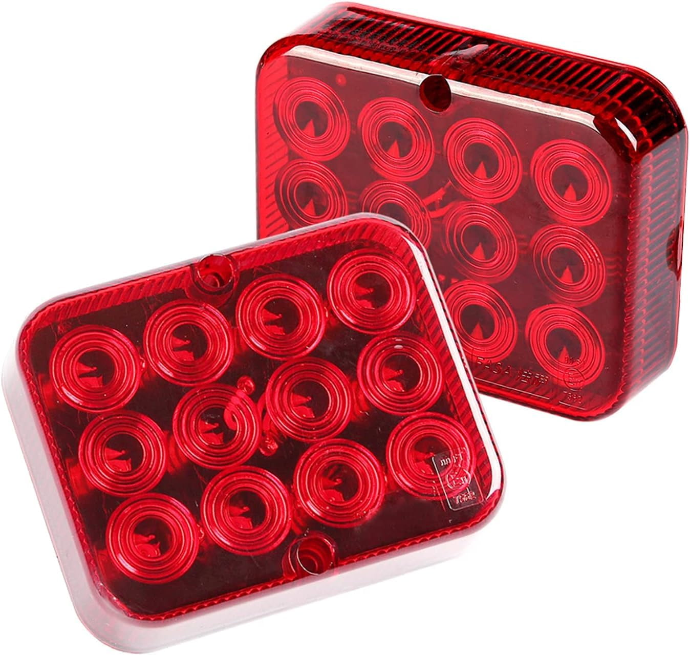 JinRui-T Square Led Trailer Tail Lights,12 LED H2FSDTrailer Stop Tail ...