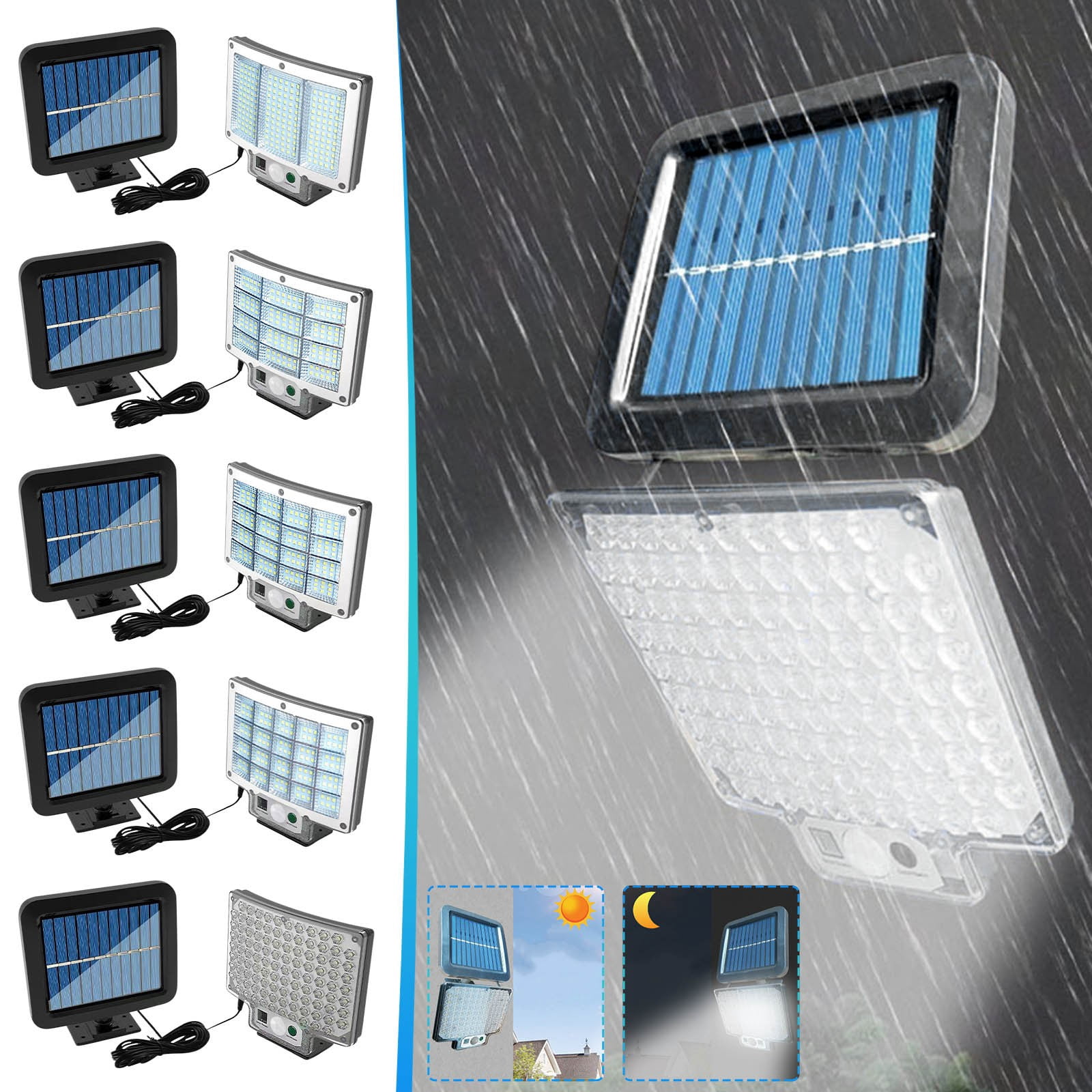 JinYiQing Outdoor Garden Lights,Solar Powered Light, Human Body ...