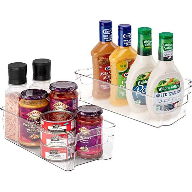 Jinamart Fridge Organizers Bin - Stackable Pantry Storage Racks ...