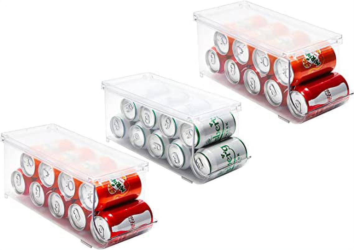 Jinamart Pop Soda Can Organizer Bin and Dispenser with LID ...