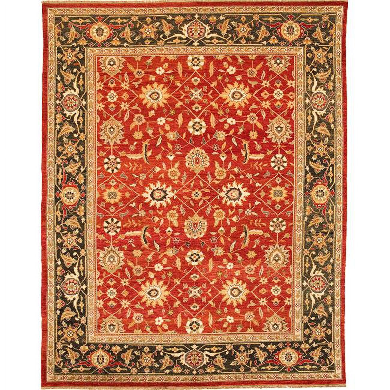 Jinan Bidjar Red & Dark Green Area Rug - 10 x 14 ft. - Walmart.com