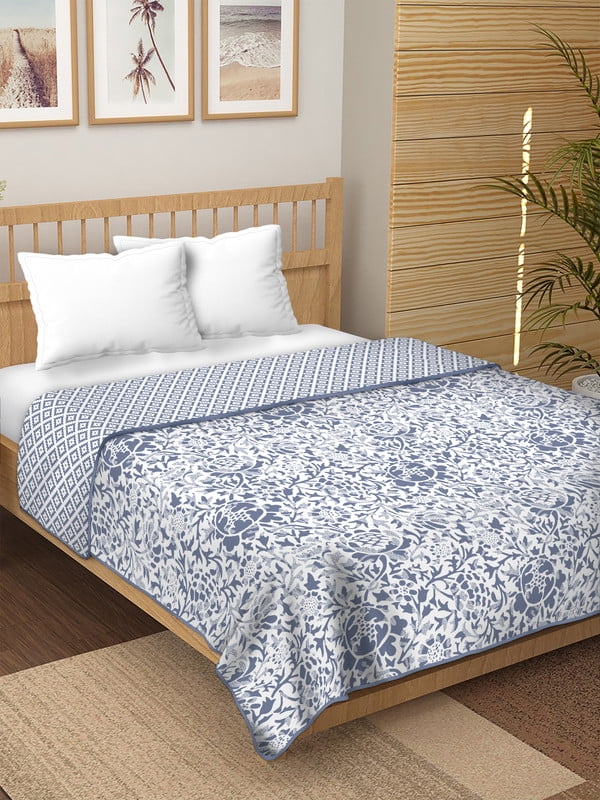 Jinaya's Ethnic Indian Design Floral Printed Reversible Premium Pure ...