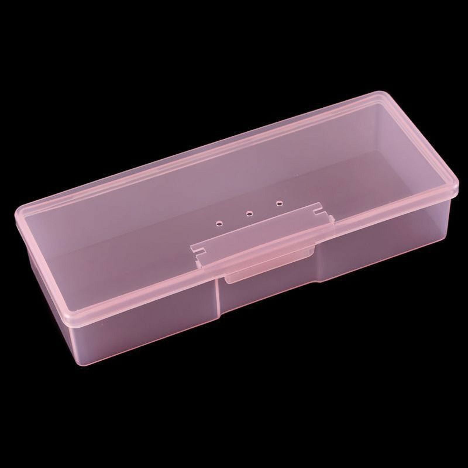 Jindian Nail Art Storage Box,Transparent Nail Supplies Brush Kit ...