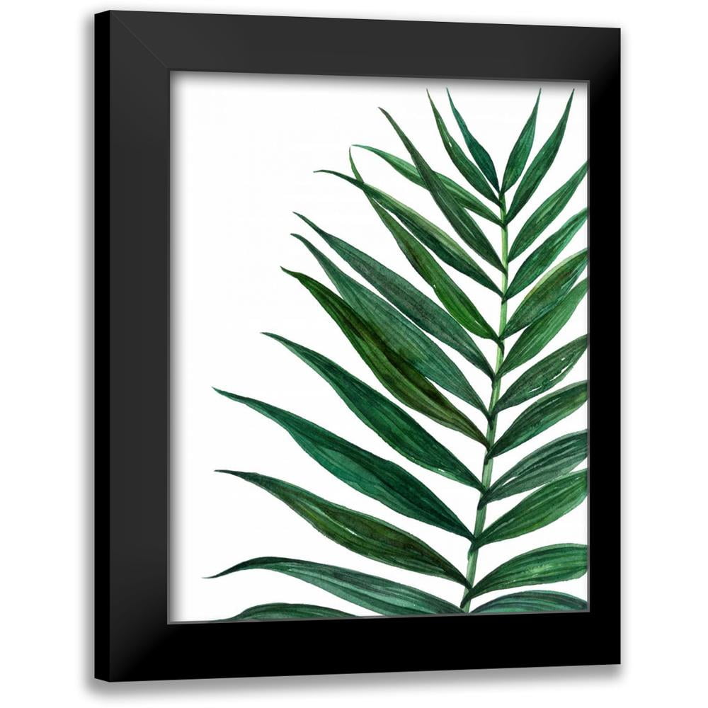 Jing, Jin 19x24 Black Modern Framed Museum Art Print Titled - Tropical Breeze Palm 2 - Walmart.com