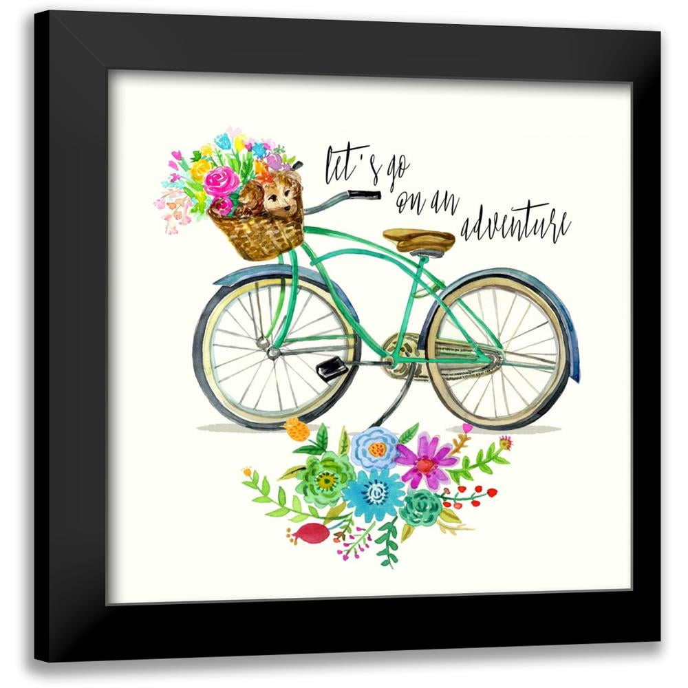 Jing, Jin 20x20 Black Modern Framed Museum Art Print Titled - Lets Go On An Adventure! - Walmart.com