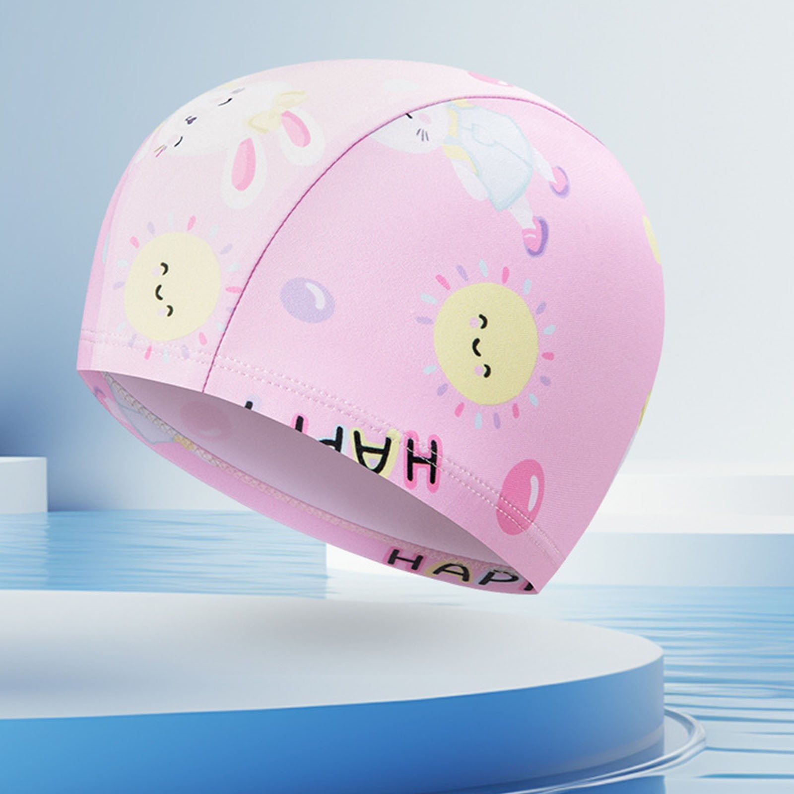 JingChang Kids Swim Elastic Caps Baby Waterproof Bathing Caps Children ...