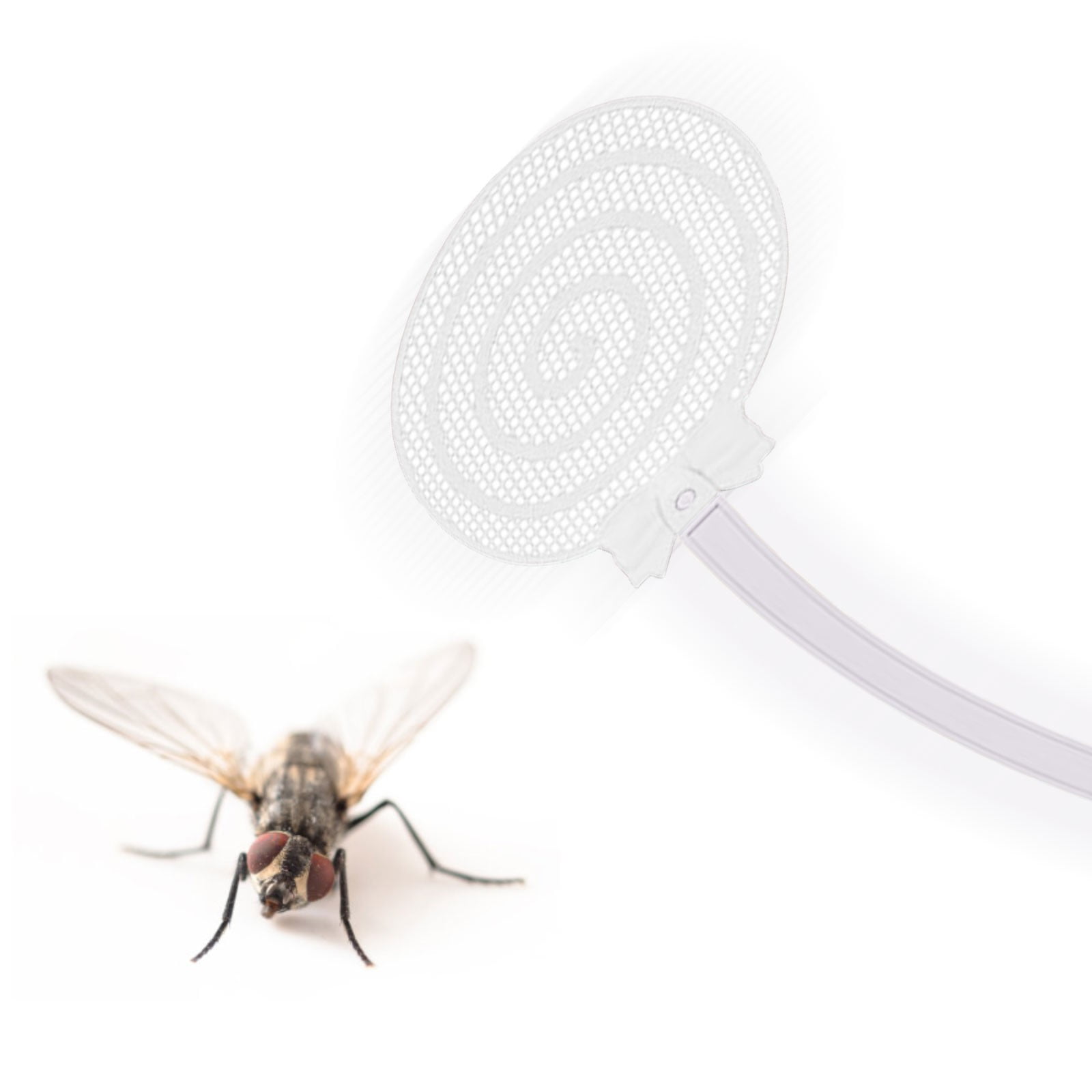 JingChun 10Pcs Cute Fly Swatter Summer Mesh Long-Handled Manual Fly ...