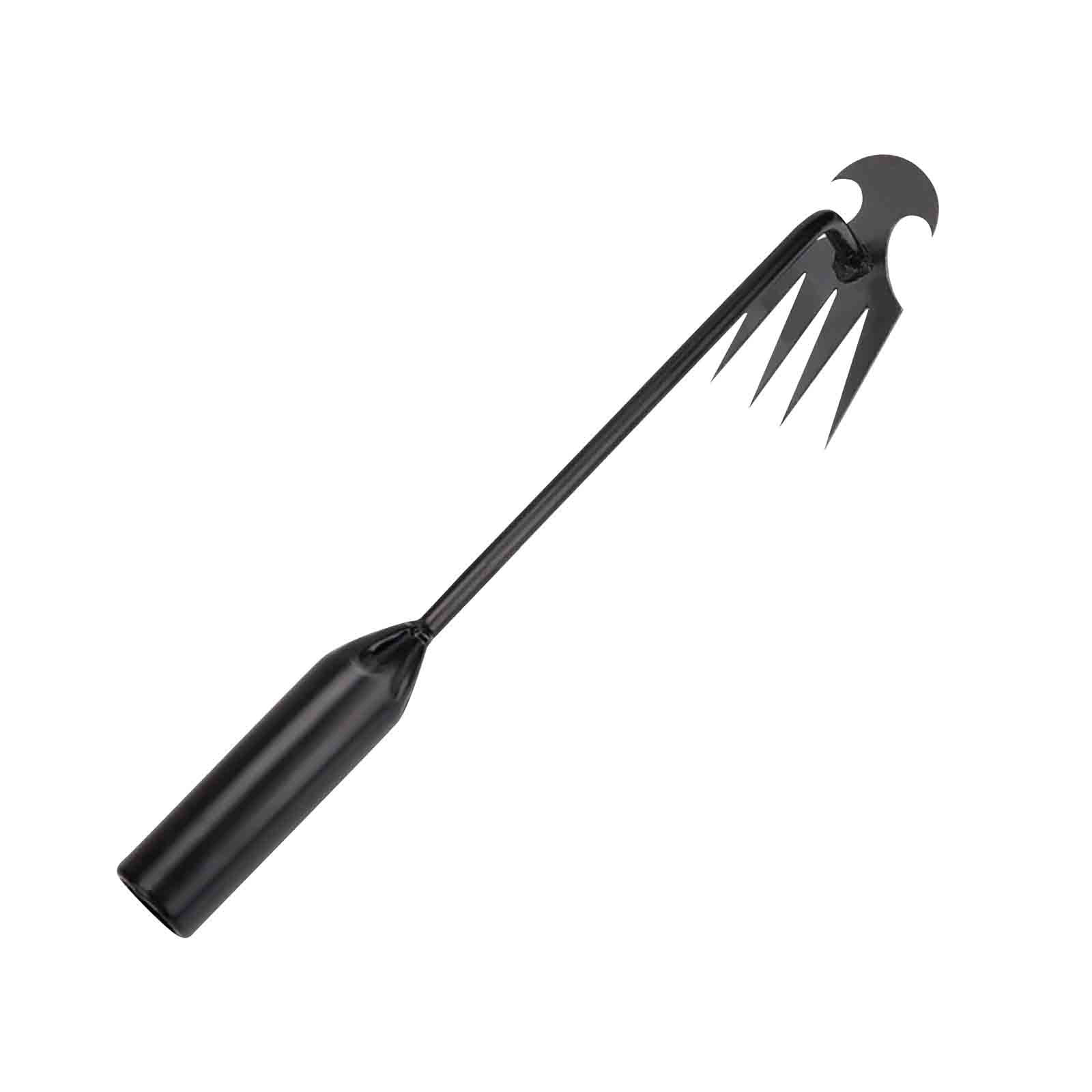 Jingchun 11 Inch Weed Puller Stand Up Weeder Hand Tool Long Handle Garden Weeding Tool With 4