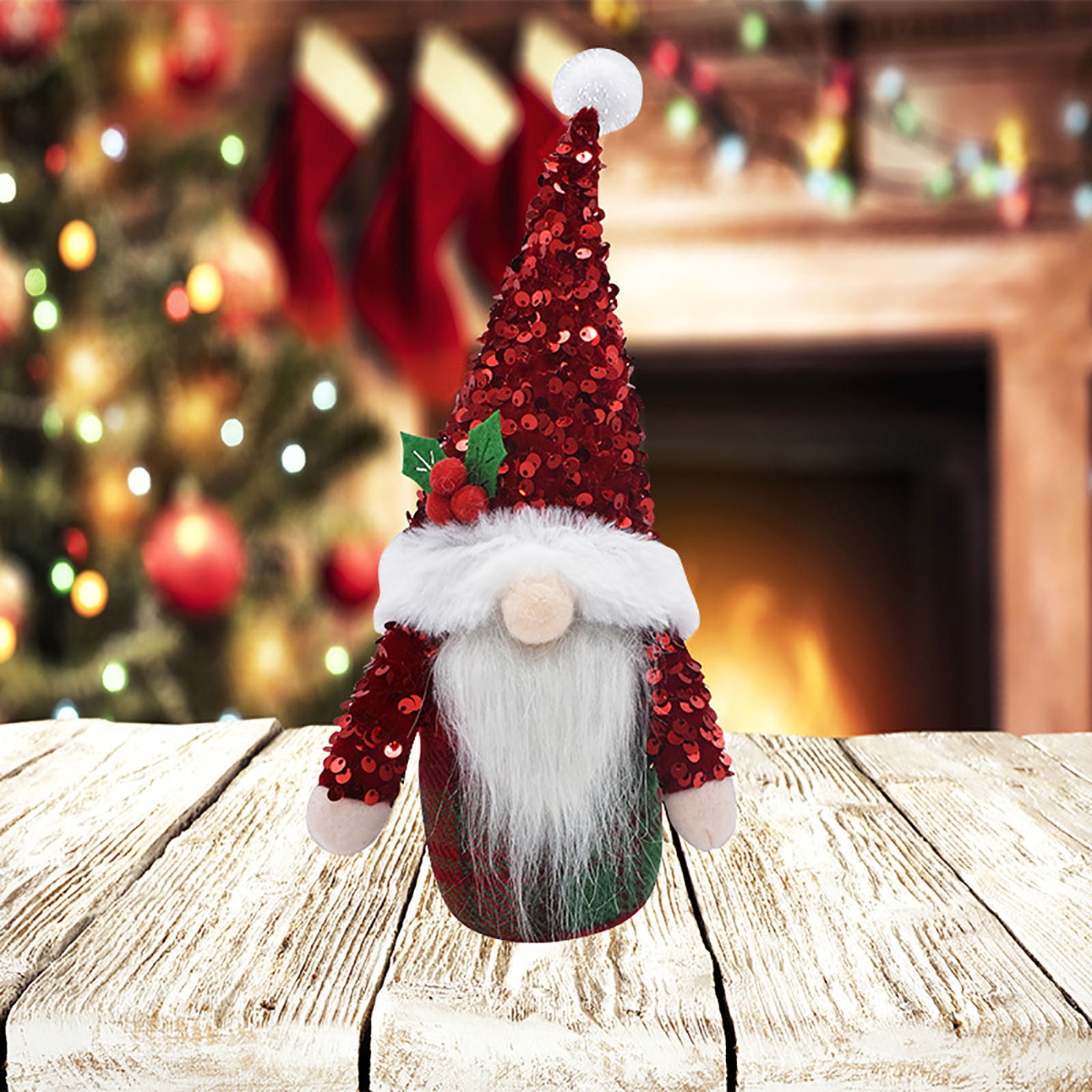 JingChun 1Pc Christmas Gnome Handmade Santa Gnomes Swedish Tomte ...