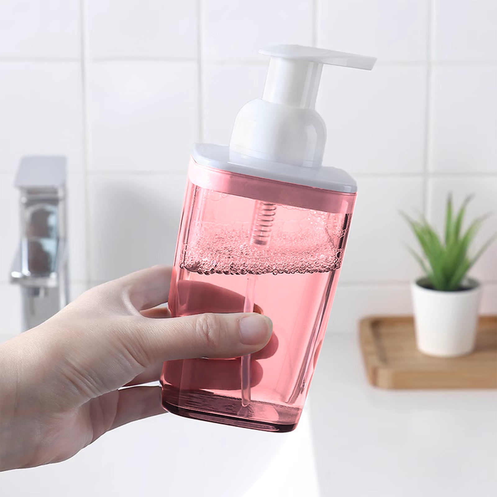 JingChun 1Pc Plastic Foaming Soap Dispenser Liquid Hand Soap Container ...