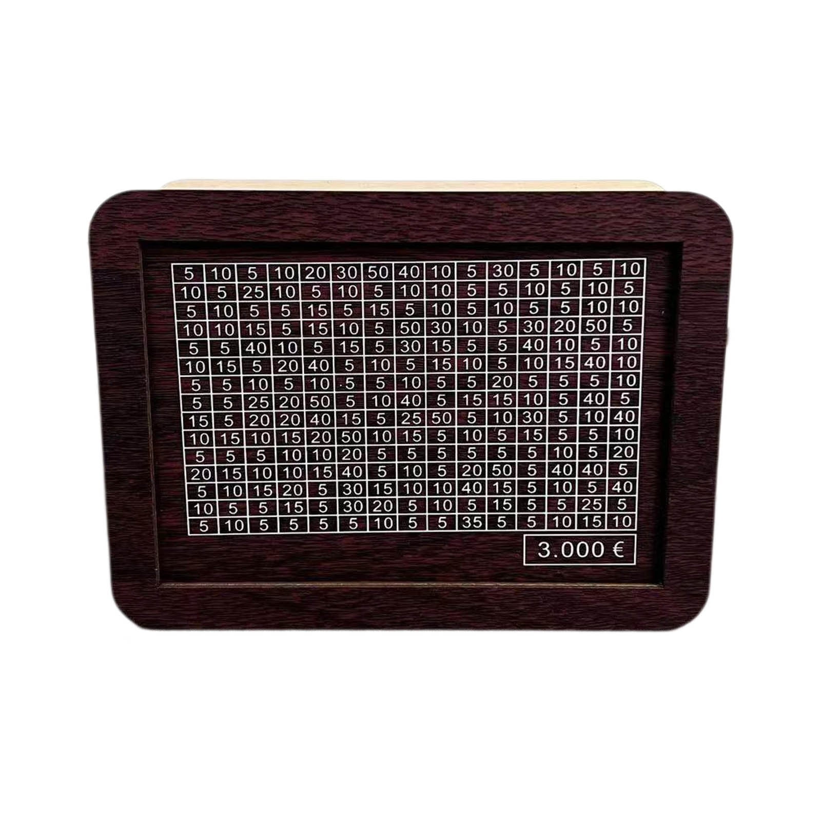 JingChun Cash Vault Wooden Savings Box, Custom Amount Adults Money Box ...