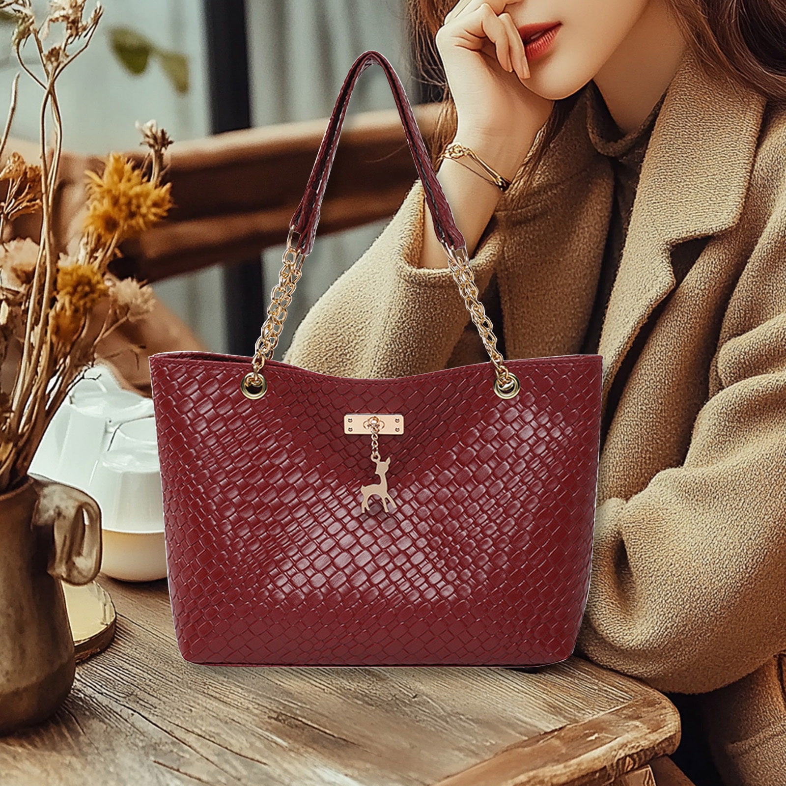 JingChun Clearance Under $2.00 Deer Women Bag New Women's Handbag Large ...