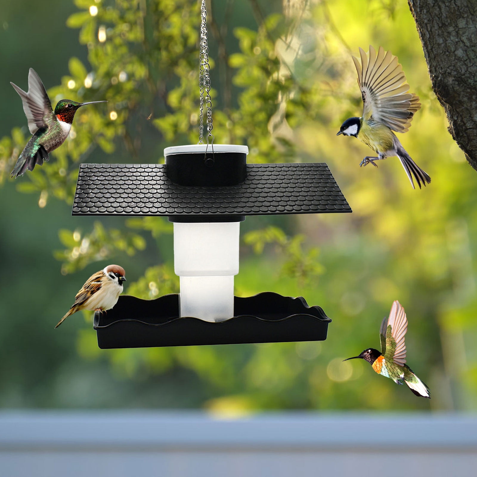 JingChun Clearance Under $2.00 Bird Feeding Hummingbird Garden Hanging ...