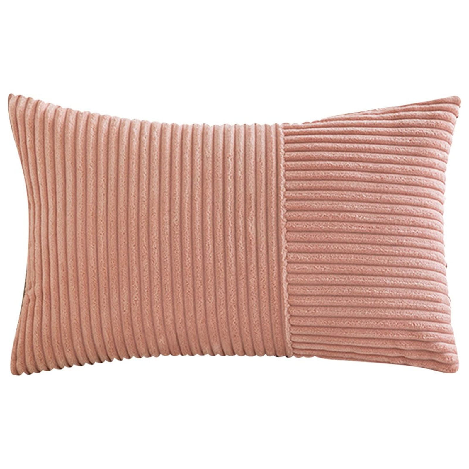 JingChun Corduroy Soft Decorative Rectangle Throw Pillow Cover Cushion ...