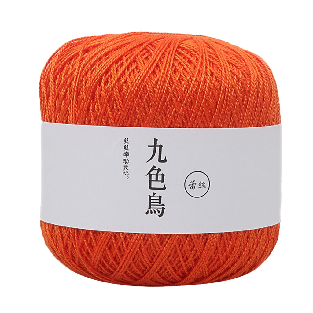 Jingchun Crochet Thread Set Balls 100 Cotton Rainbow Colors Of Size 8 Threadand For Crochet