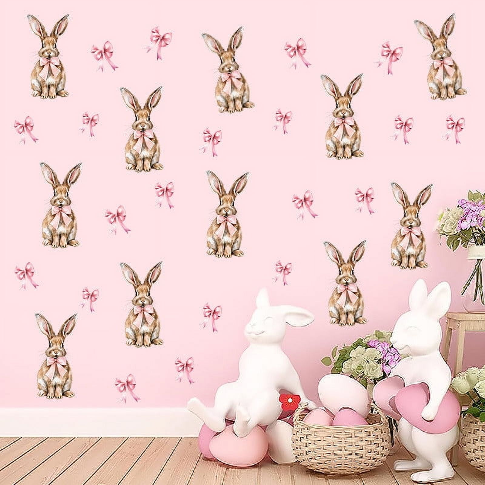 JingChun Easter Window Clings for Glass Window - Easter Bunny Window ...