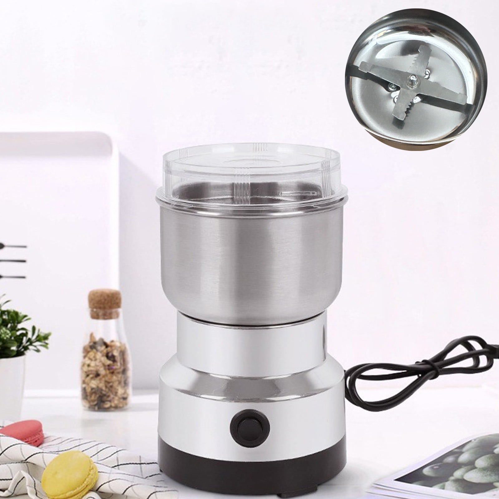 JingChun Electric Grinder with Stainless Steel Blade, Multi- function ...