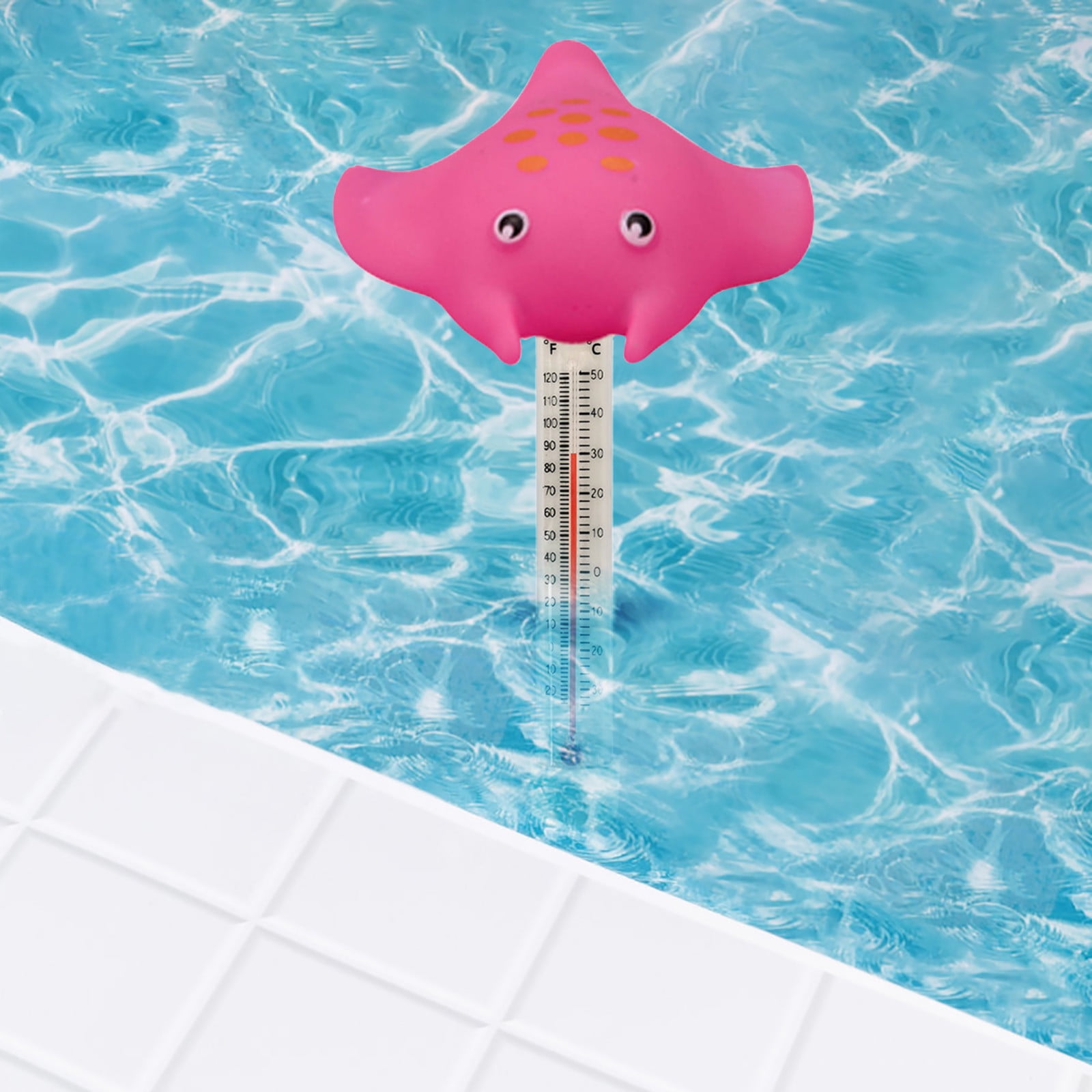 JingChun Floating Pool thermometer, Large Display with String Easy to ...
