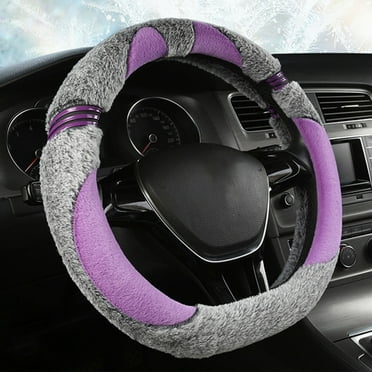 Corium Leather Steering Wheel Cover Rubber Inner Ring All Car Universal ...