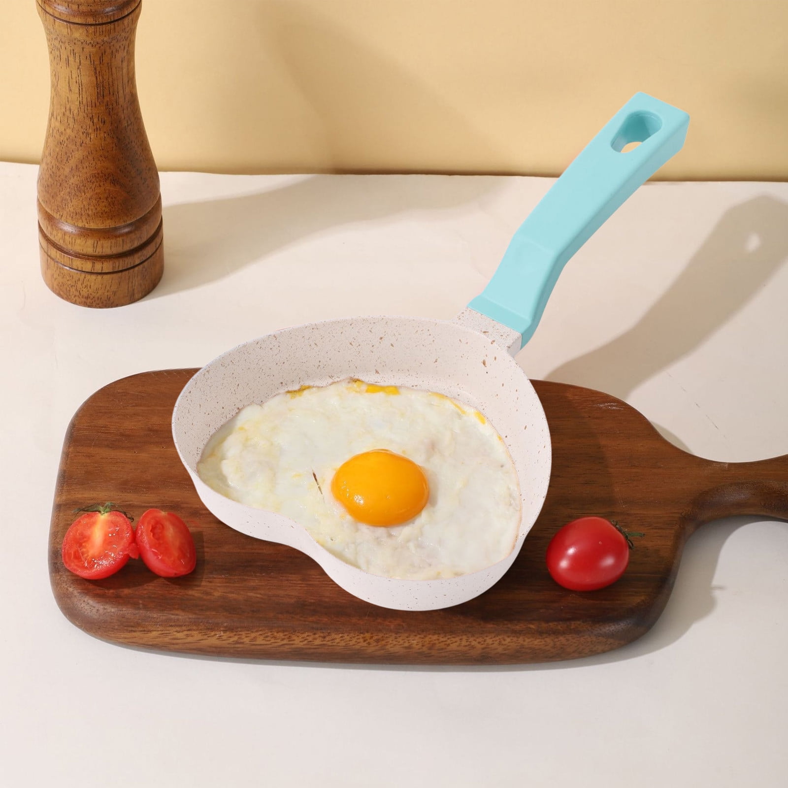 JingChun Heart Shaped Nonstick Frying Pan Skillet, Non Stick Metal Fry ...