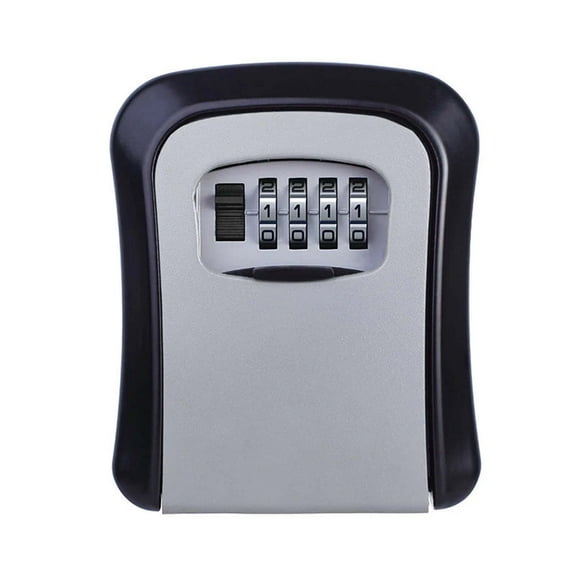 Key Lock Box Wall Mounted, 4 Digit Combination Lockbox for Outside ...