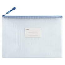 Ganenn Mesh Zipper Pouch, A4 Letter Size, Clear Zipper Bags, Document ...
