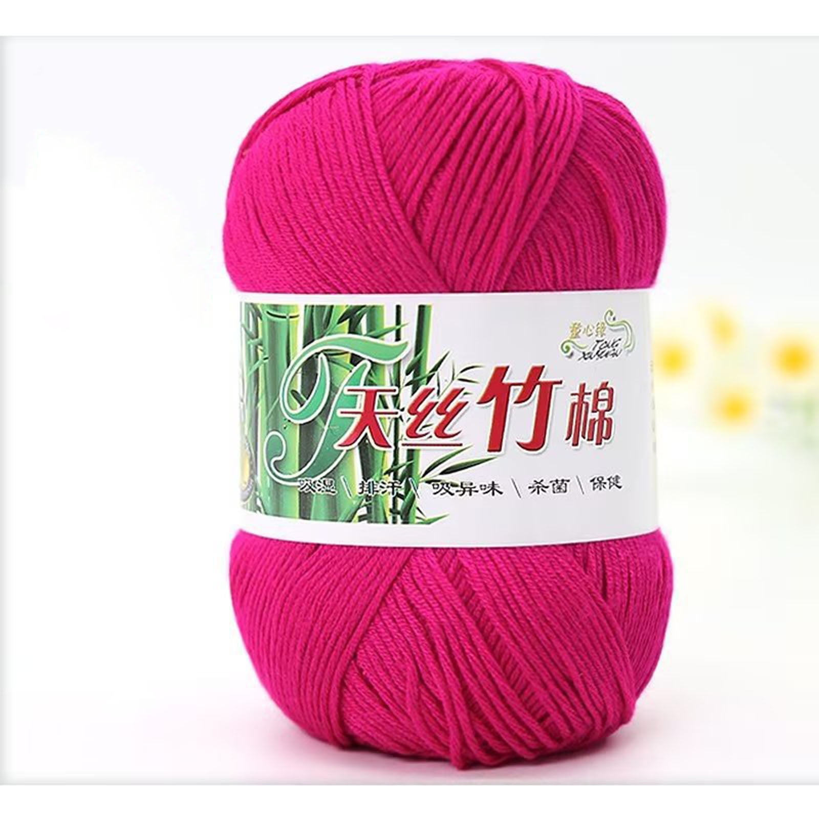 JingChun Milk Cotton Yarn for Crocheting, Soft Yarn for Knitting, Each ...