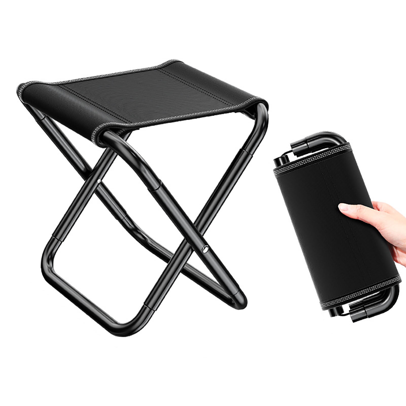 JingChun Mini Camp Stool Lightweight Folding Camping Stool Portable ...