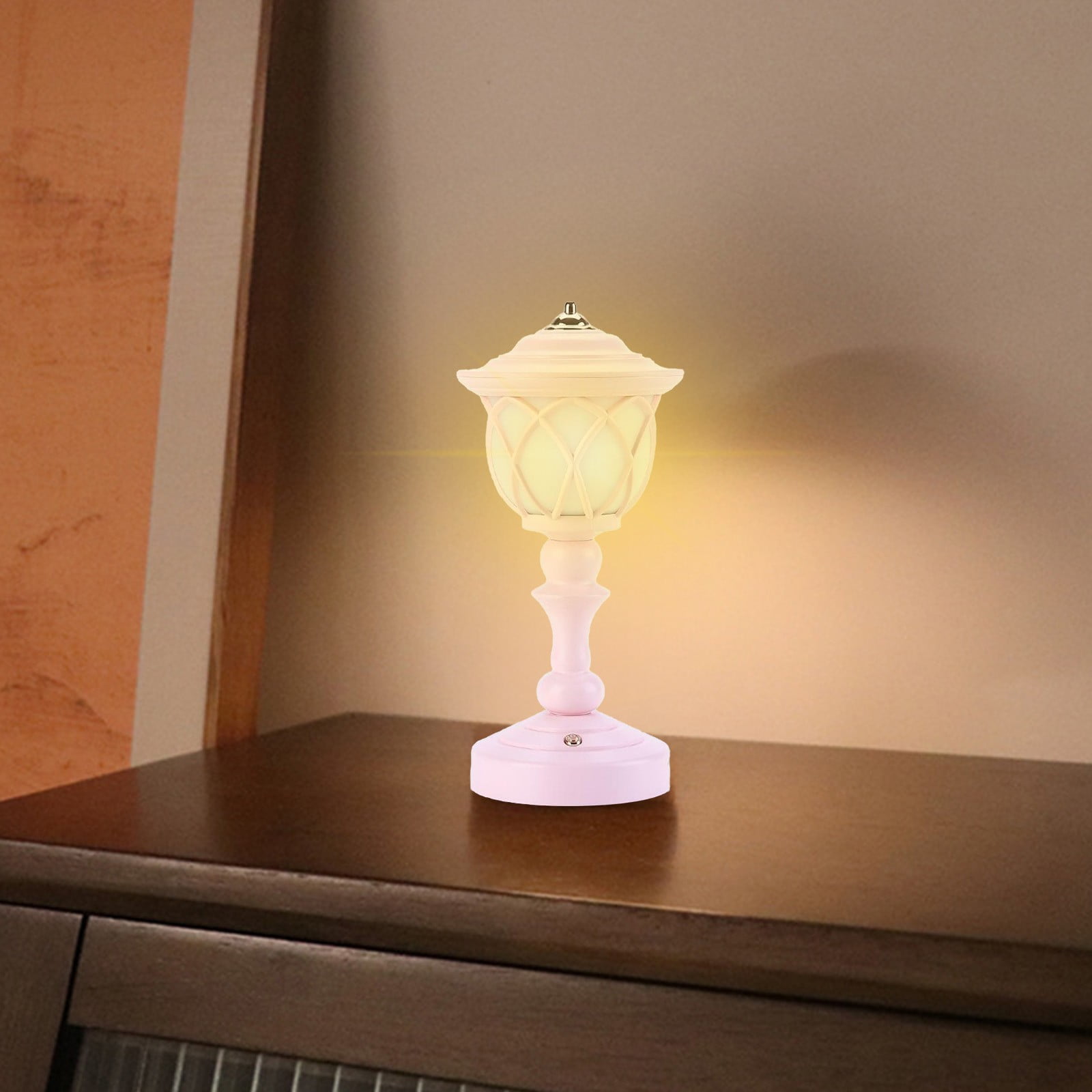JingChun Mini Desk lamp Vintage, LED Desk Lamp Dimmable Table Lamp ...