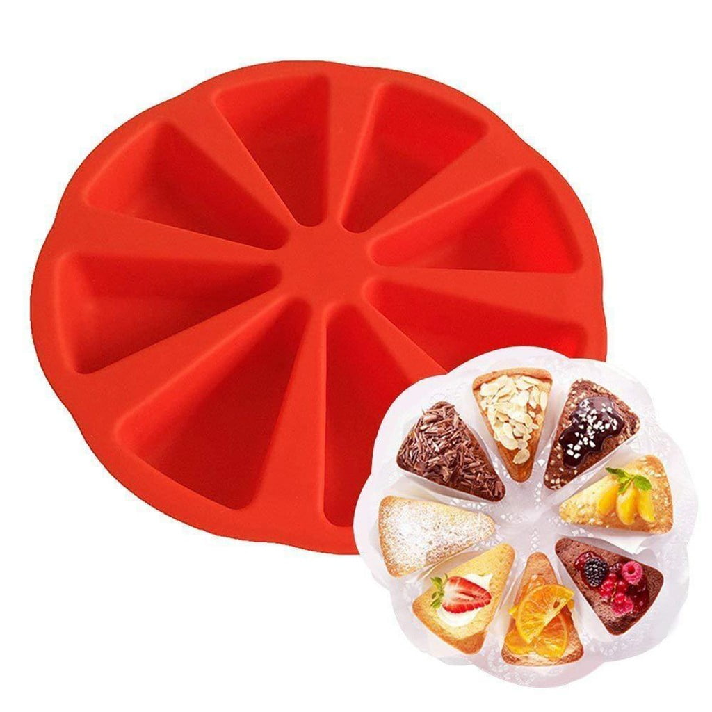 JingChun Scone Pan Silicone Triangle Cake Mold for Baking Nonstick ...