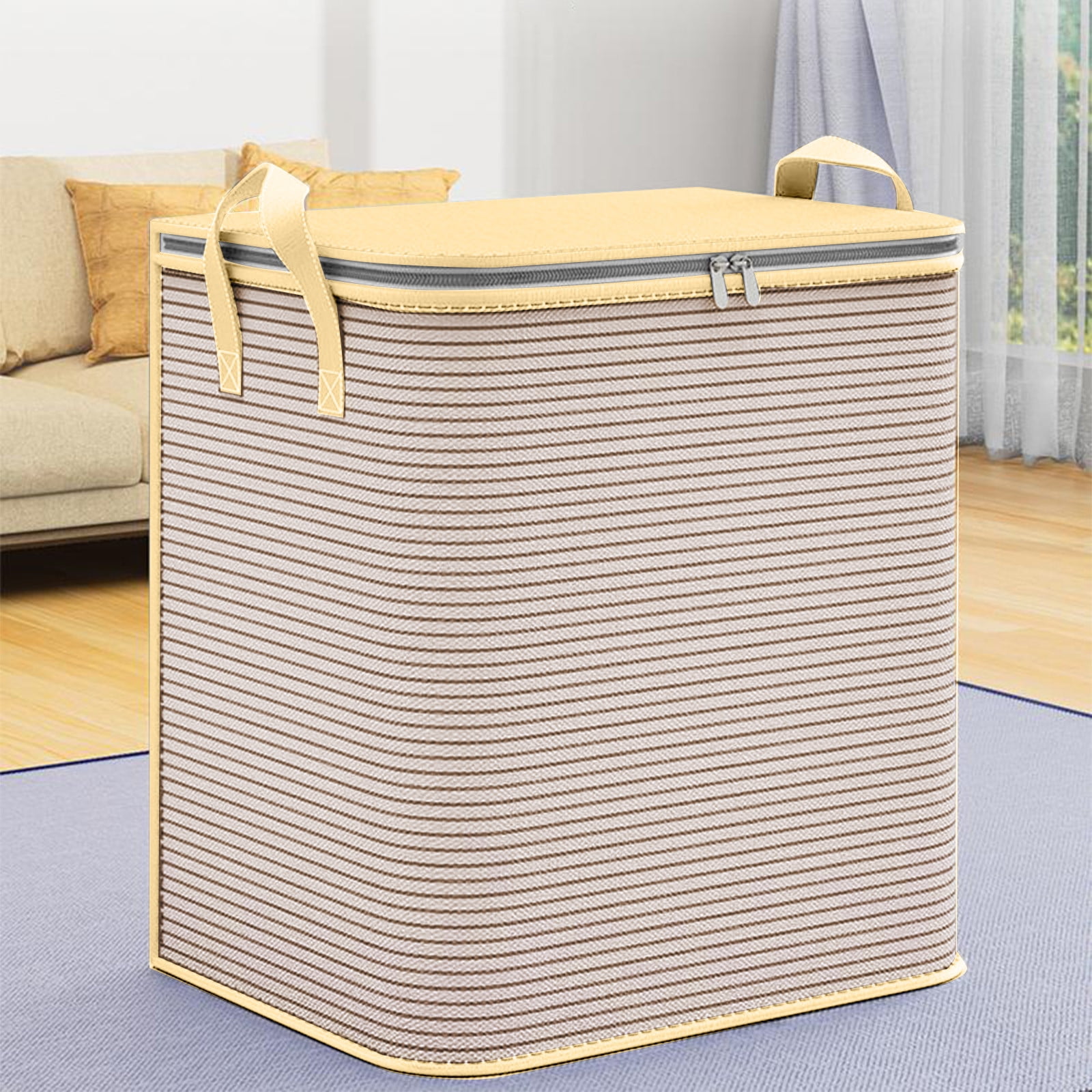 JingChun Stripe Blanket Storage Cubes, Clothes Storage, Comforter ...